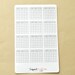 Bullet Journal Sticker, Blank Calendar, Planner Stickers, Blank Monthly ...