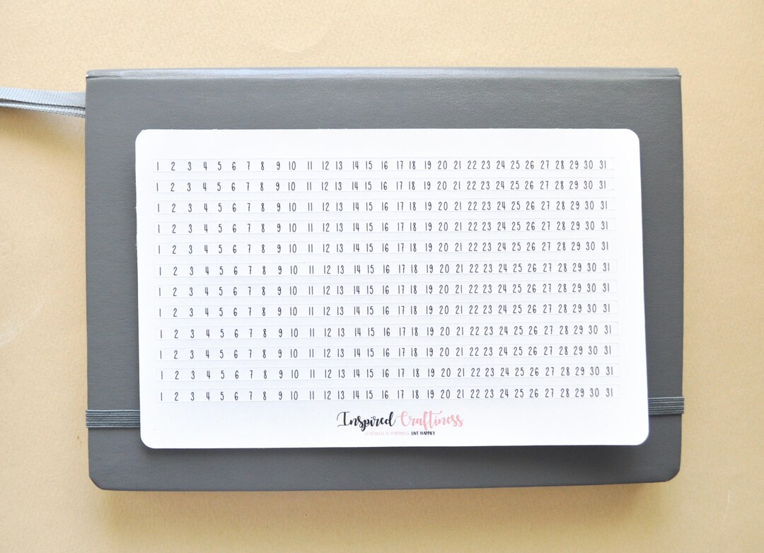 Bullet Journal Sticker, Planner Sticker, Monthly Sticker, Habit Tracker ...