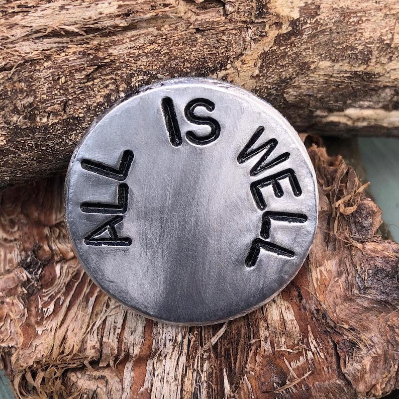 Aluminium Worry Coin Aluminium Fidget Coin - Etsy