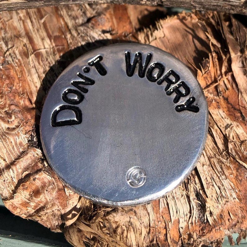 Aluminium Worry Coin Aluminium Fidget Coin - Etsy