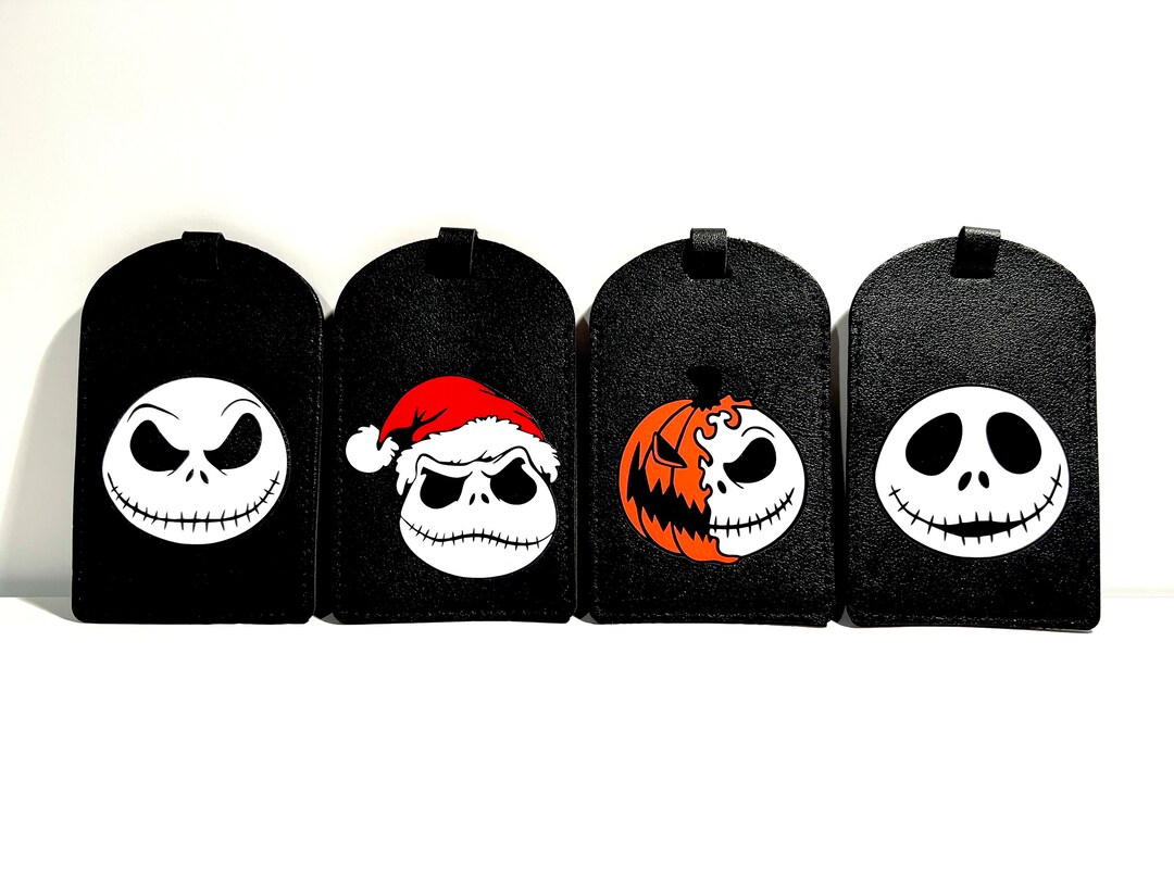 Nightmare Before Christmas Jack Skellington Luggage Tags set of 4 - Etsy