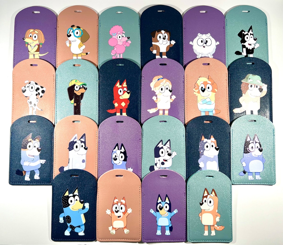 Bluey, Family & Friends Luggage Tags - Etsy Canada