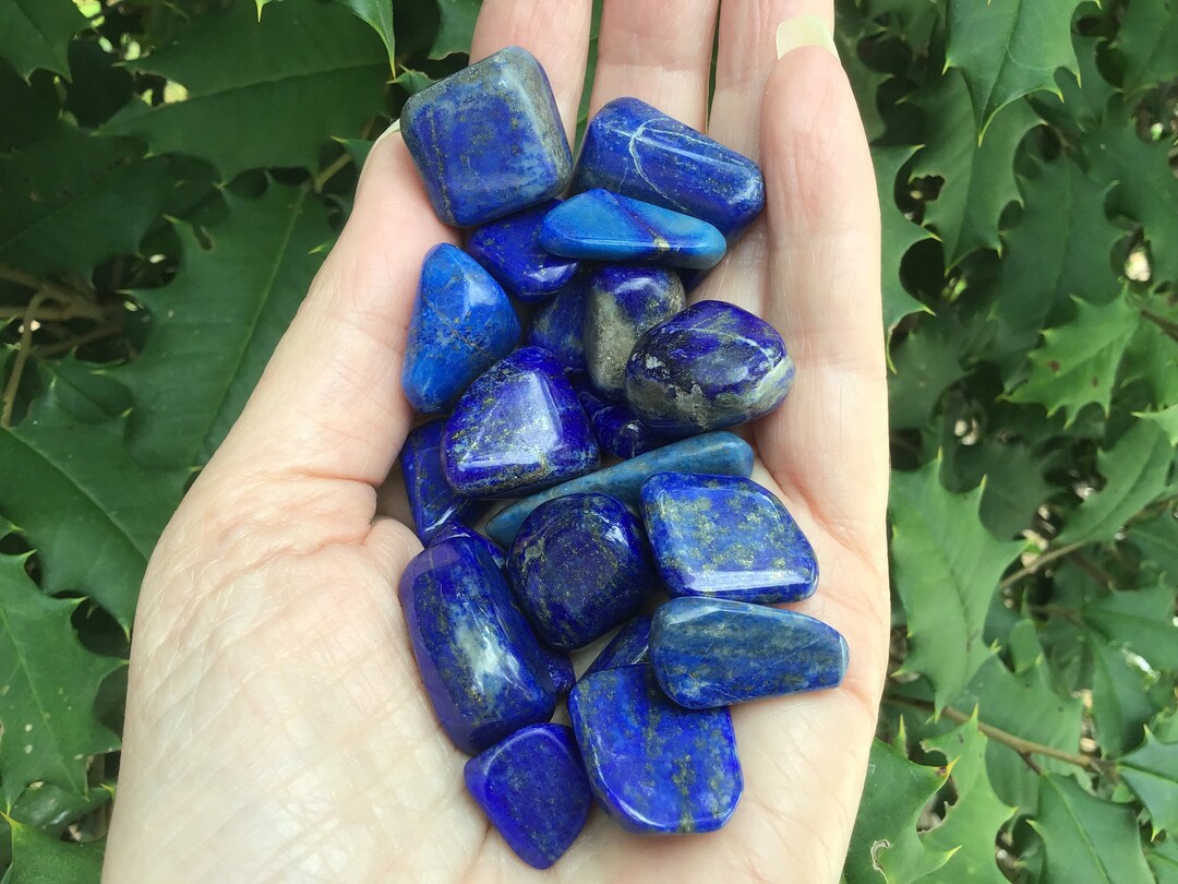 LAPIS LAZULI Tumbled Stone Tumbled Lapis Lapis Lazuli - Etsy