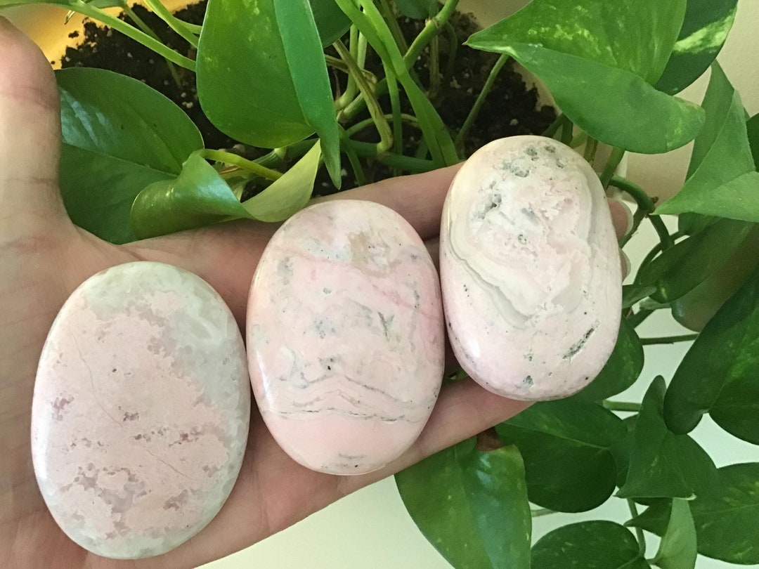RHODOCHROSITE Palm Stone, Inca Rose Stone 2.5 - Etsy