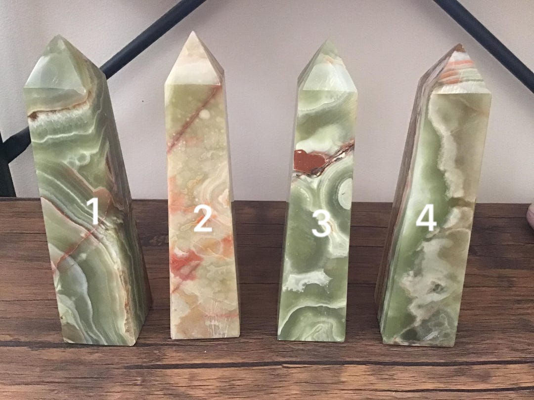 8” ONYX TOWER, Onyx Point, Onyx Obelisk, Onyx Generator, Decorative ...