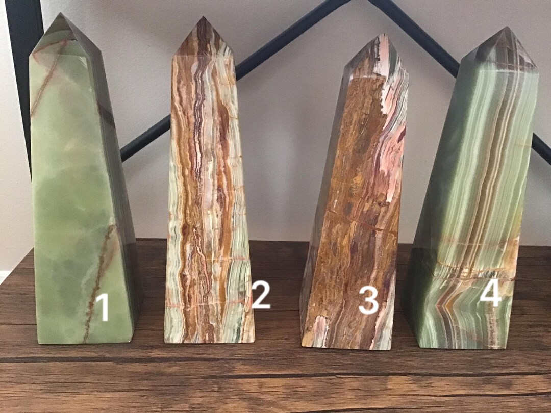 10” ONYX TOWER, Onyx Point, Onyx Obelisk - Etsy