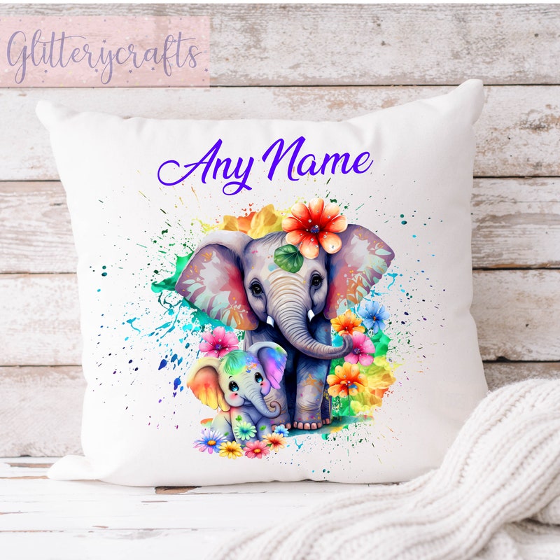 Elephant Cushion - Etsy UK