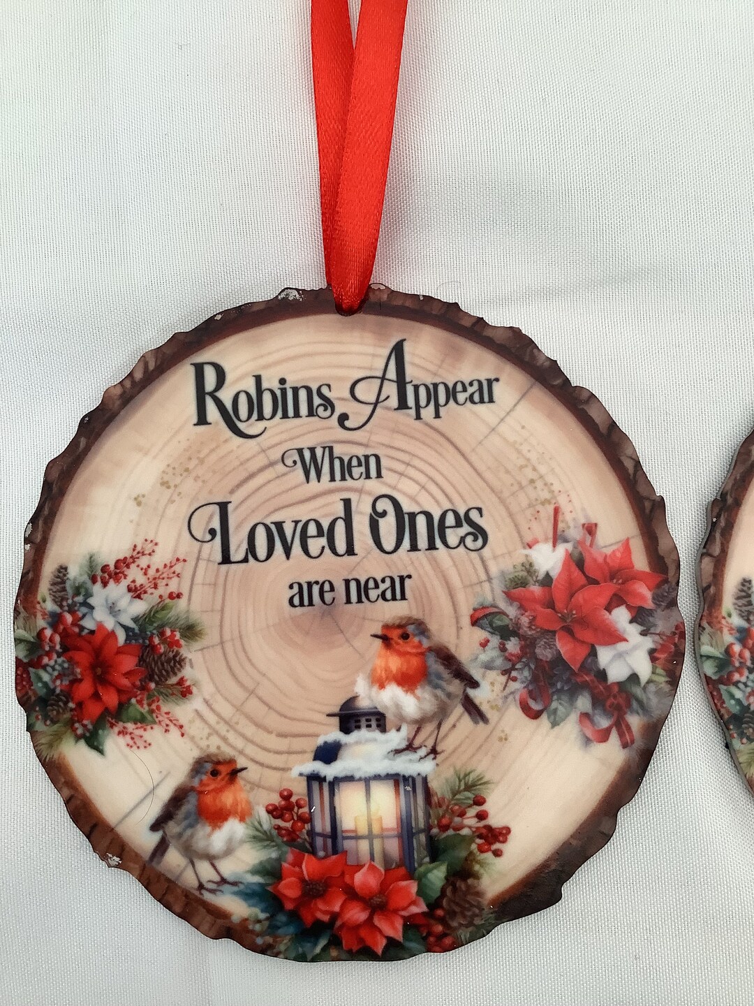 Robin Christmas Tree Decoration - Ceramic Large Size - Etsy UK