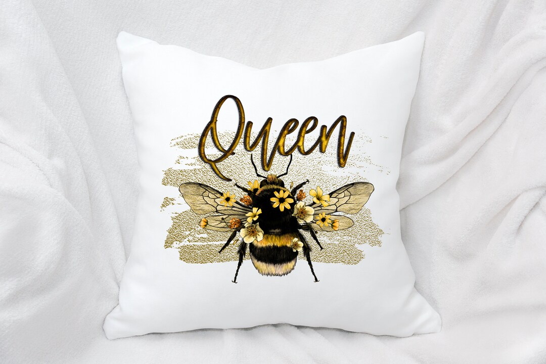 Queen Bee Cushion Cover . 40 X 40 Cms. - Etsy UK