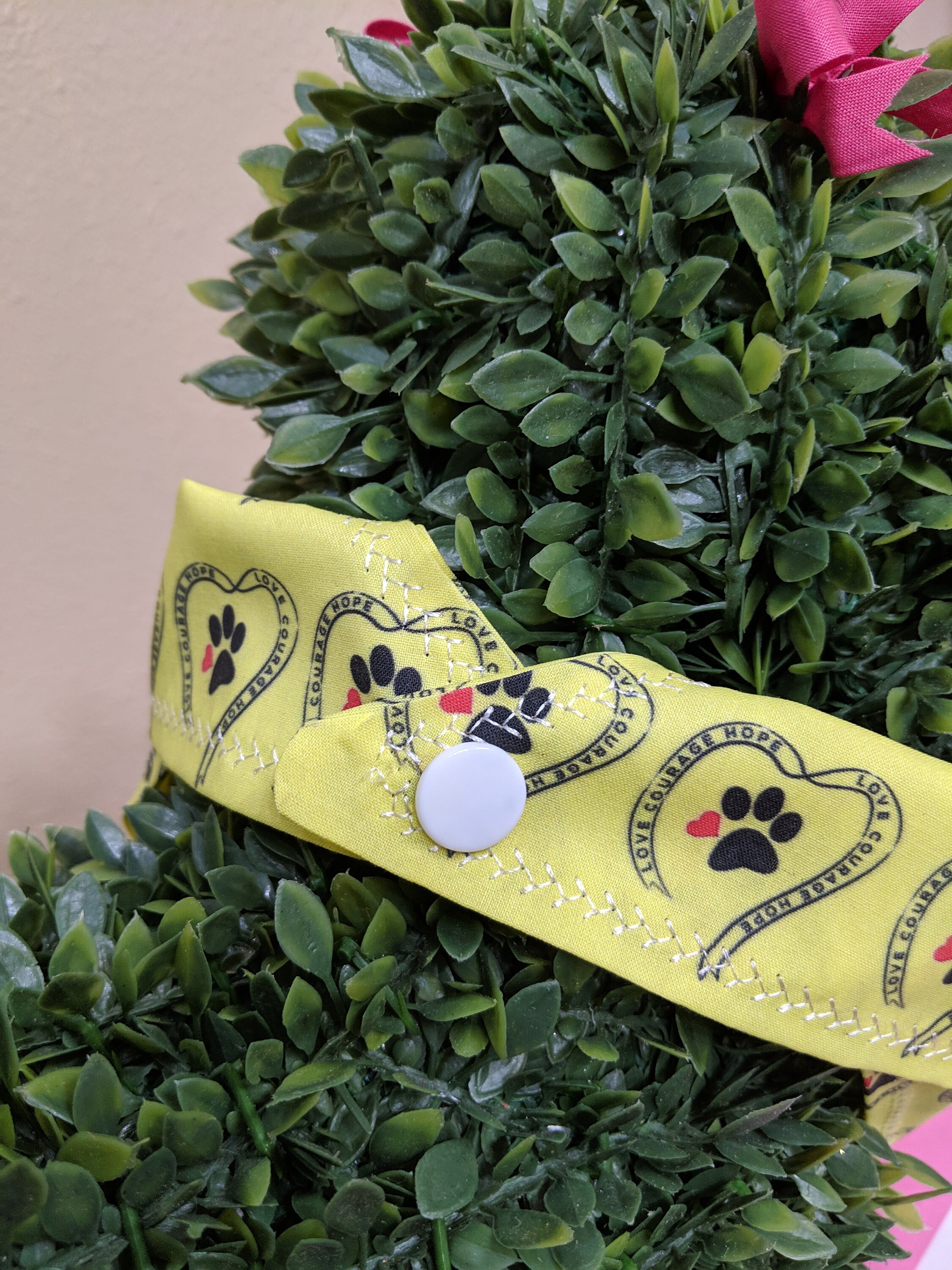 Pet Cancer Awareness Ribbon Yellow Bandana I'm Beating | Etsy