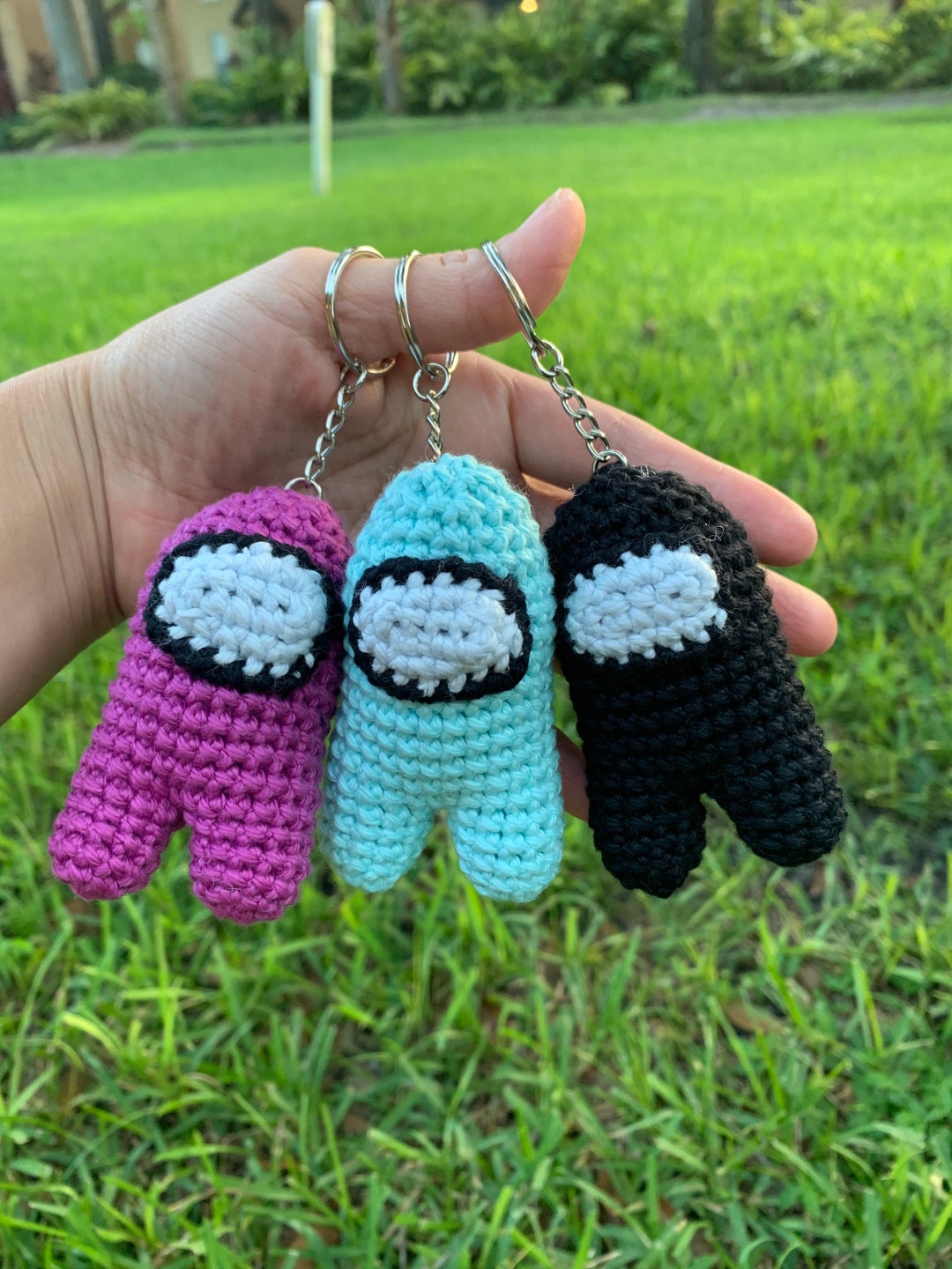 Amigurumi Among Us Keychain - Etsy