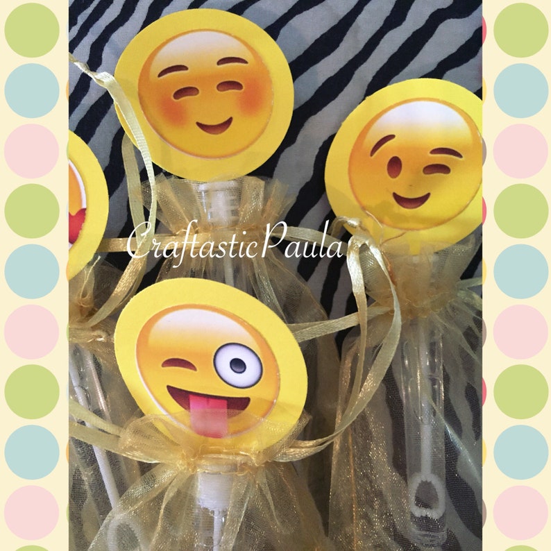 Emoji Mini Bubbles Wand Goodie Bags - Etsy UK