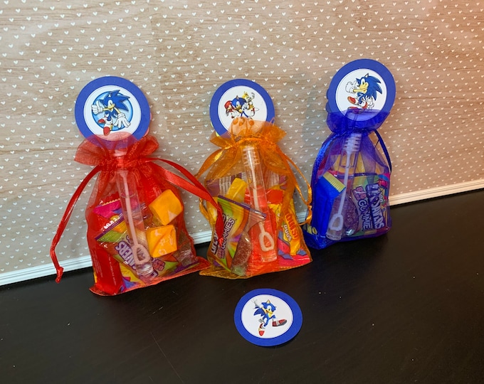 Video Game Hedgehog Mini Bubble Wand Goodie Bag Favor Bag - Etsy