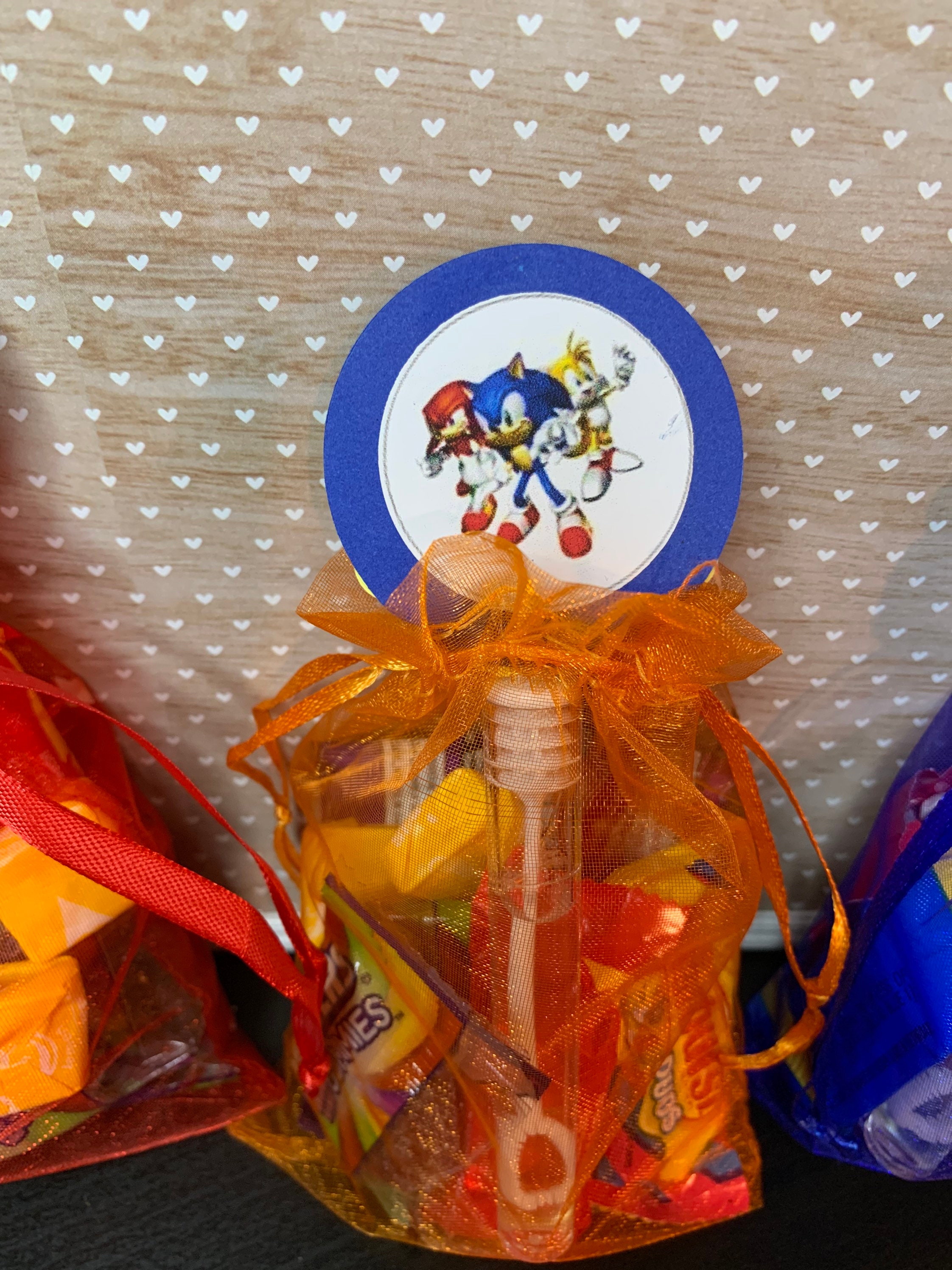 Video Game Hedgehog Mini Bubble Wand Goodie Bag Favor Bag | Etsy