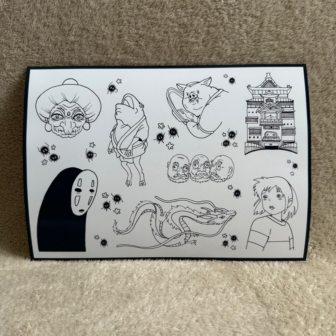 Spirited Away Flash Sheet Etsy