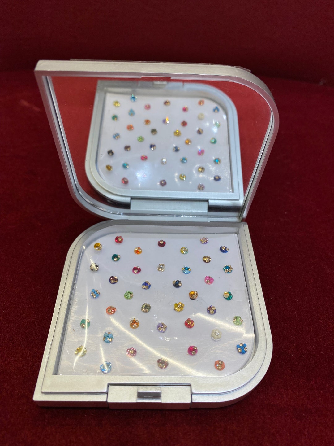 Indian Multicolor Bindi Pack, Stick-on Bindi, Forehead Dot, Wedding ...