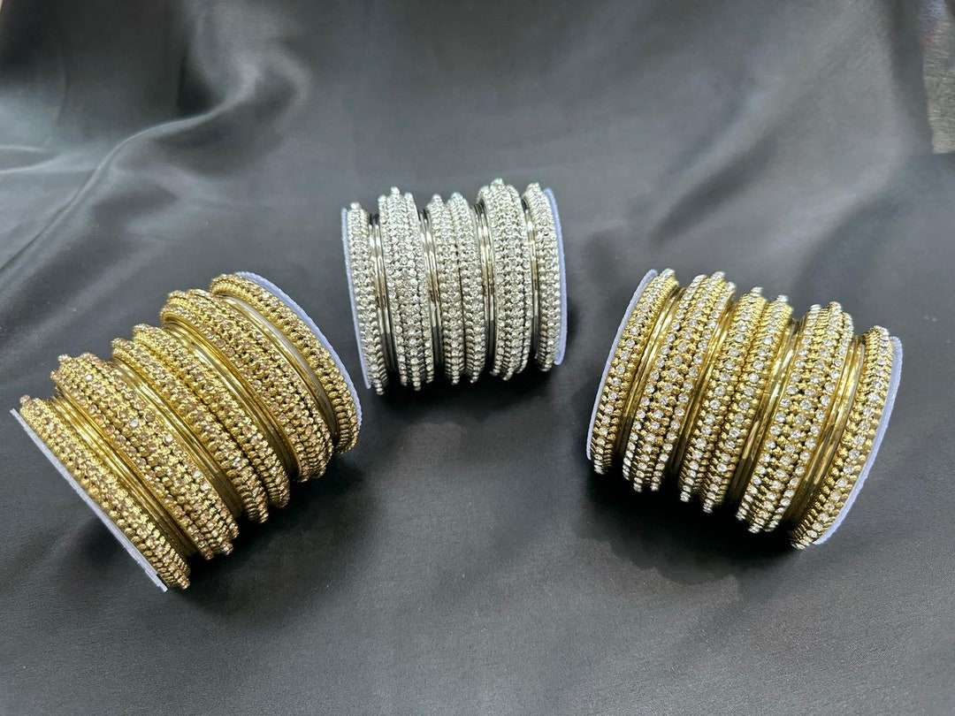 Indian Metal Bangles, Wedding Jewelry, Bridal Party Bangles - Etsy