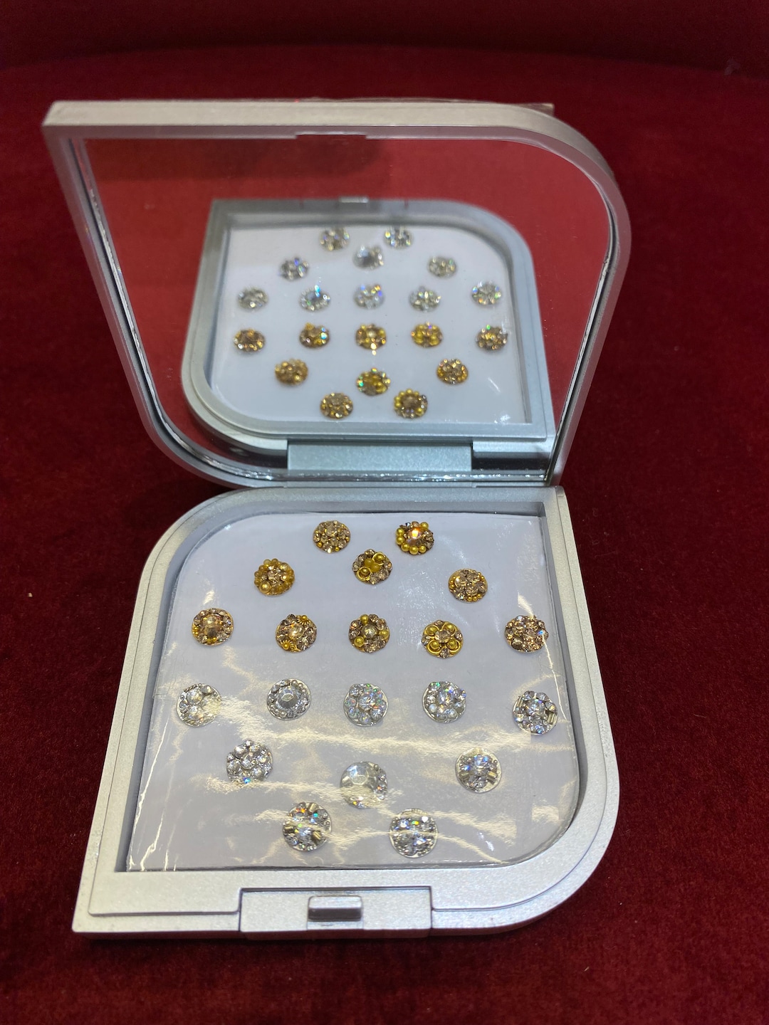 Indian Multicolor Bindi Pack, Stick-on Bindi, Forehead Dot, Wedding ...