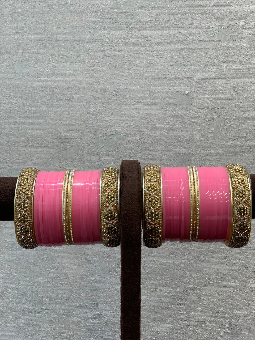 Traditional Punjabi Bridal Chuda Set/ Pink Bridal Chuda/ - Etsy