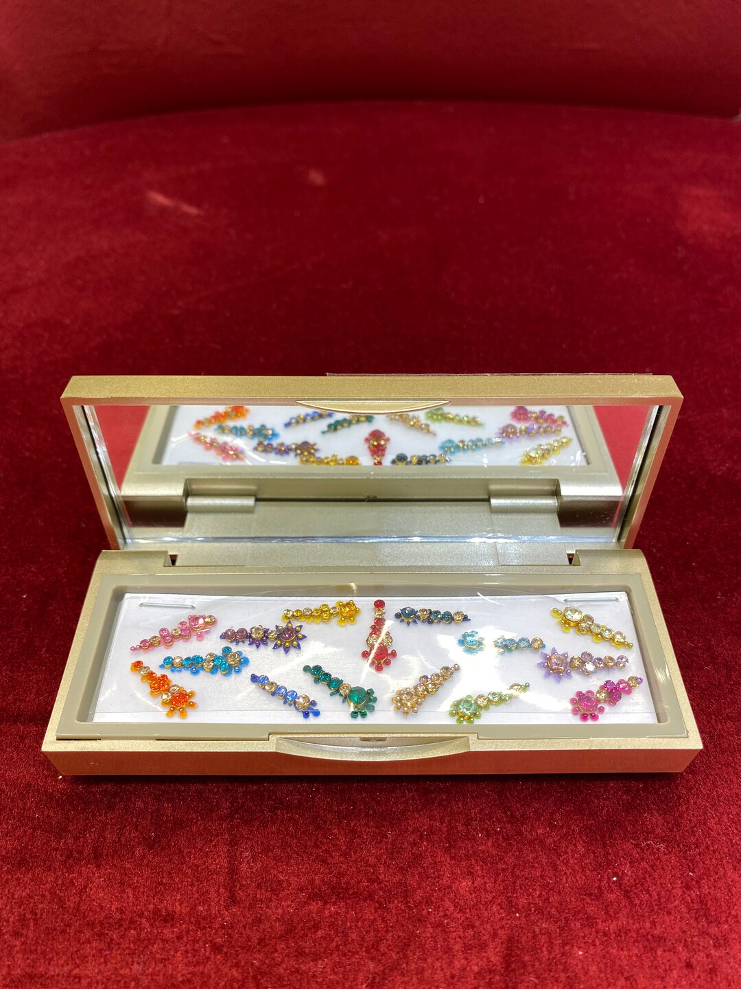 Indian Multicolor Bindi Pack, Stick-on Bindi, Forehead Dot, Wedding ...