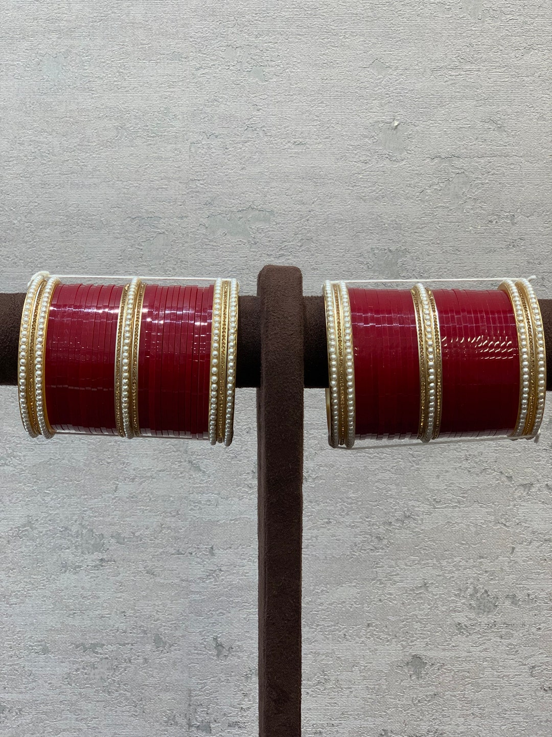 Traditional Punjabi Bridal Chuda Set/ Red Bridal Chuda/ - Etsy