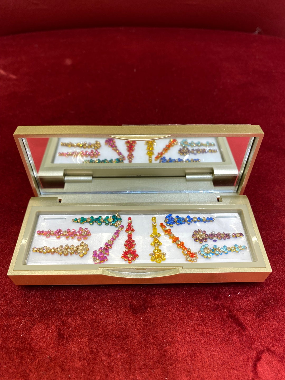 Indian Multicolor Bindi Pack Stick-on Bindi Forehead Dot - Etsy