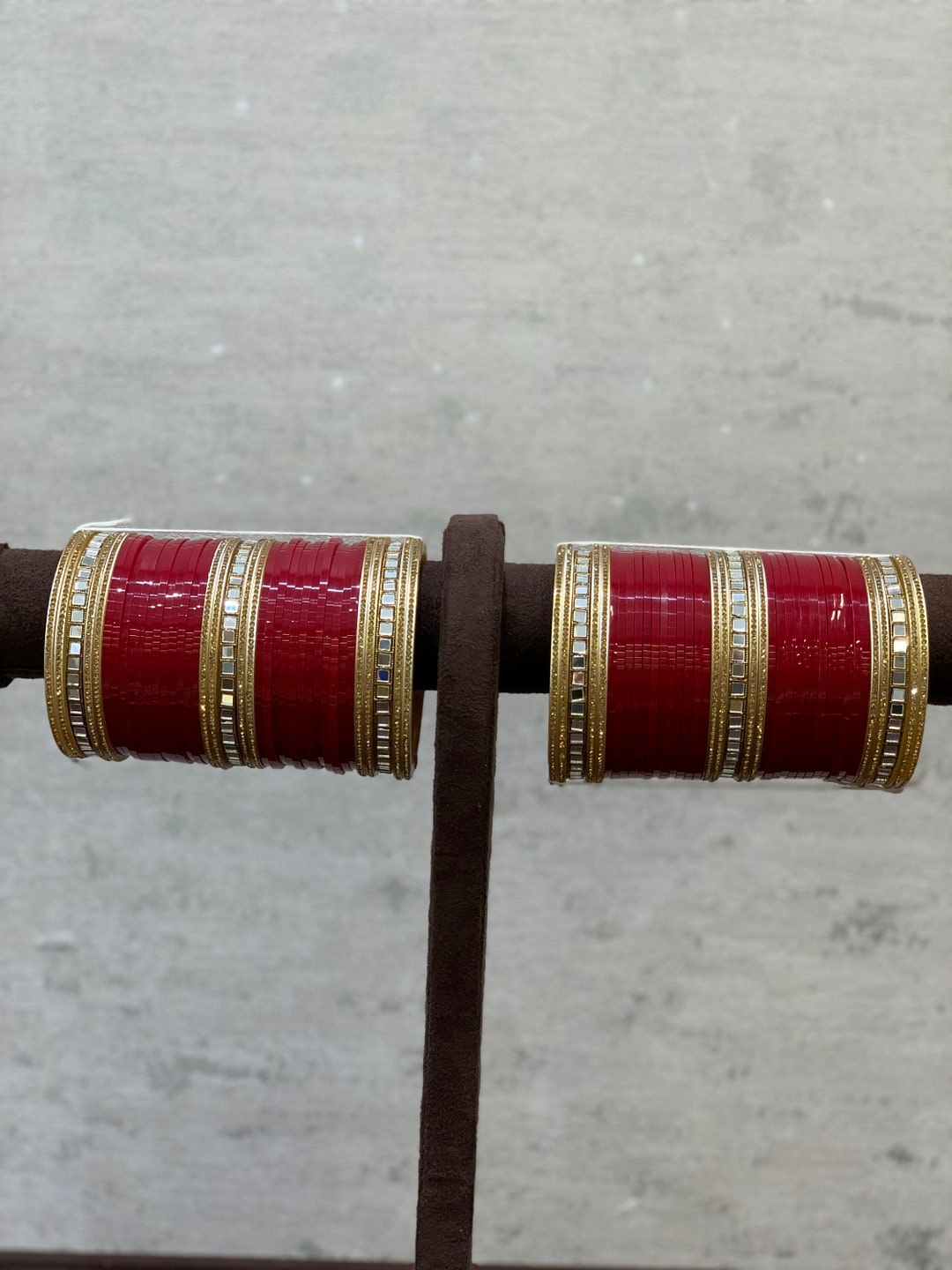 Traditional Punjabi Bridal Chuda Set/ Red Bridal Chuda/ - Etsy