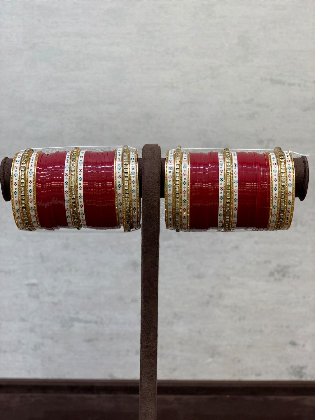 Traditional Punjabi Bridal Chuda Set/ Red Bridal Chuda/ - Etsy