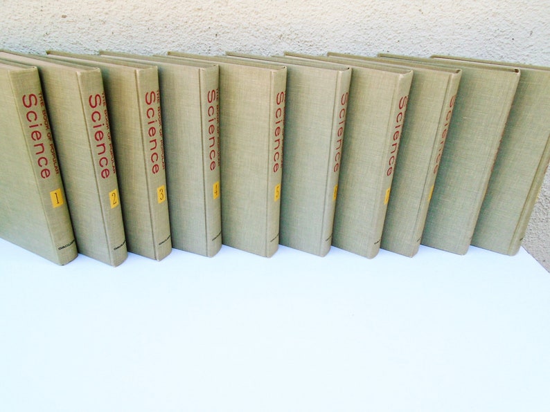 1961 Science Encyclopedia Set - "the Book of Popular Science" 10 ...