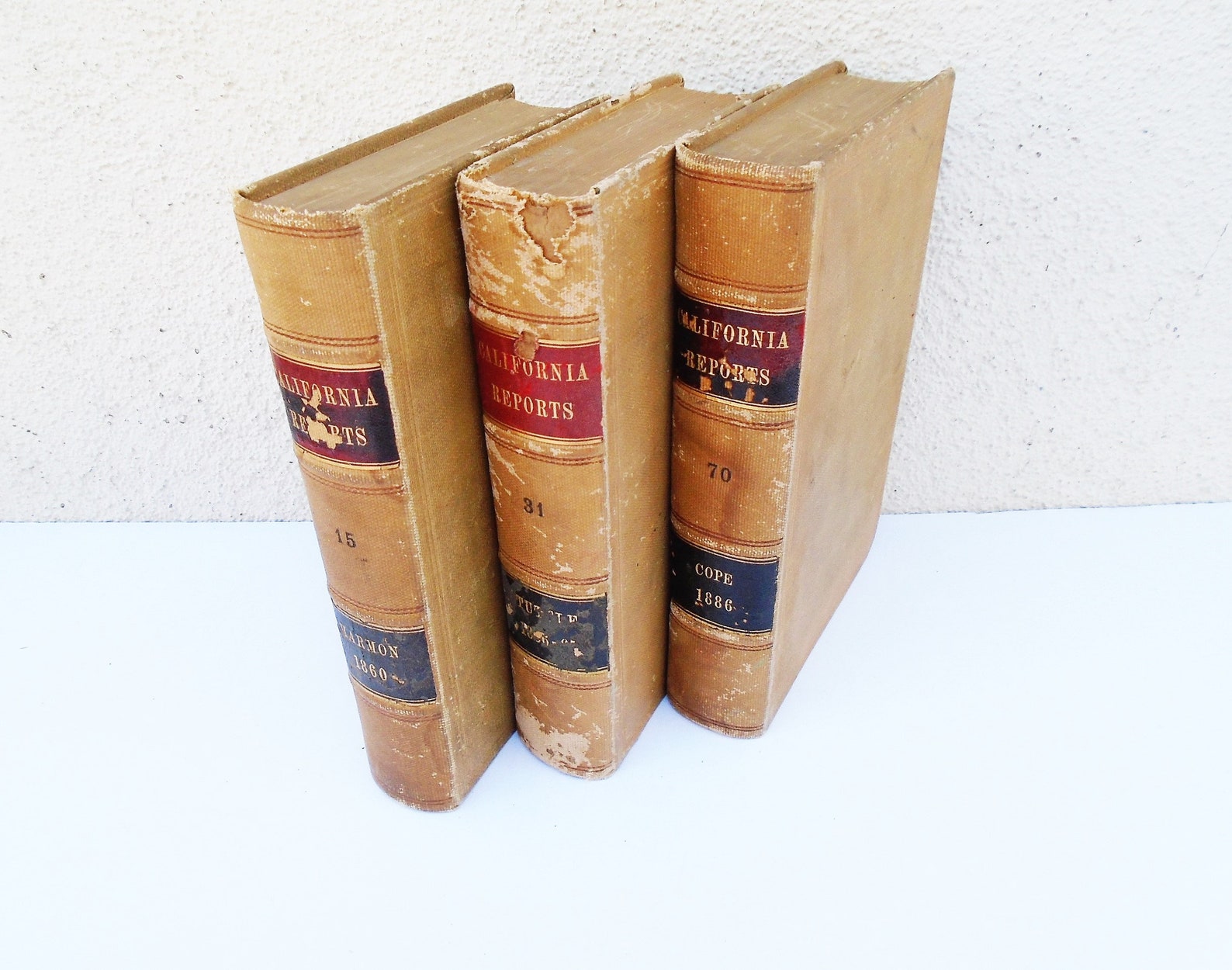 Law Books 1860-1866 Antique Law Books Vintage Law Books Office Decor ...