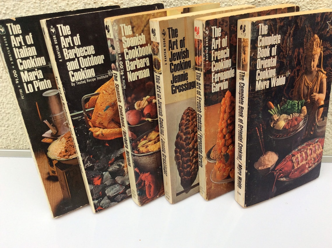 Vintage 70s Paperback Cookbooks Kitchen Decor Old Cookbooks | Etsy