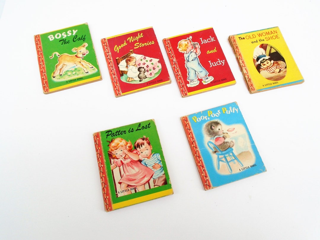 Vintage Little Golden Books: 1940s Colorful Children's Book Set - Etsy