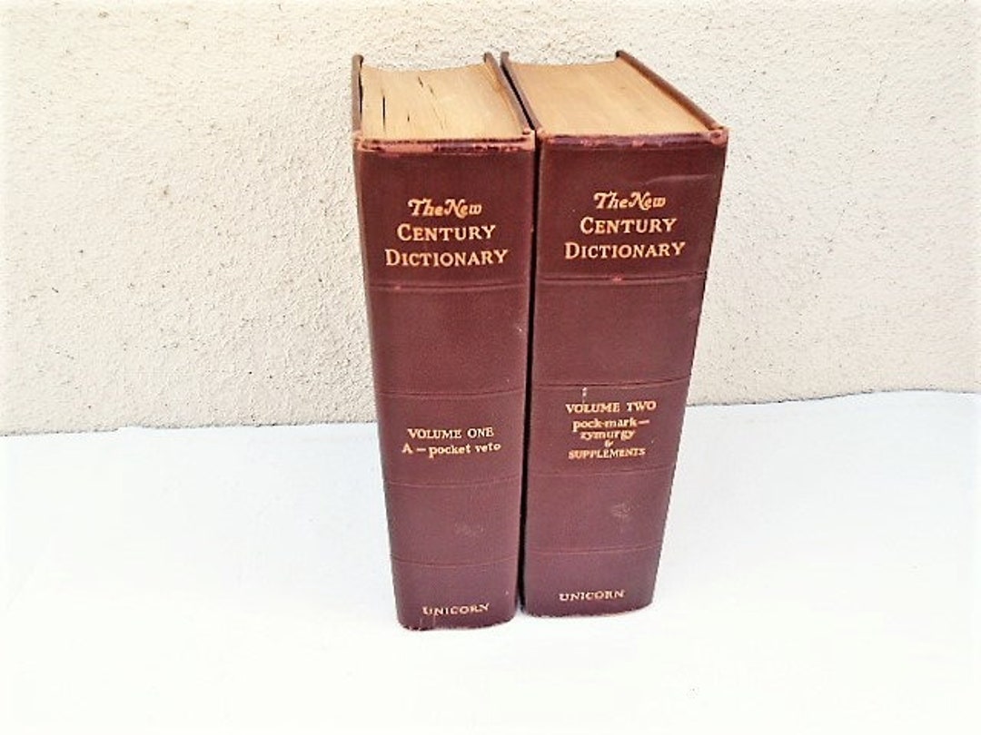 Dictionary Two Volume Set, Linguists Book Set, Educational Decor ...