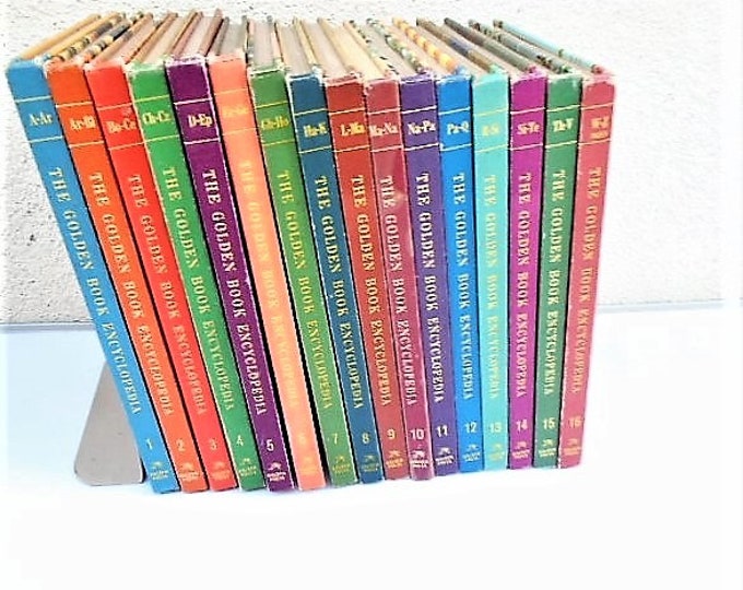 1950's Golden Book Encyclopedia Complete Set, Kid Encyclopedia Set ...