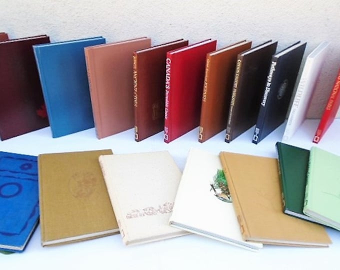 Vintage Book Stack "national Geographic Book Set" Colorful Book Nature ...
