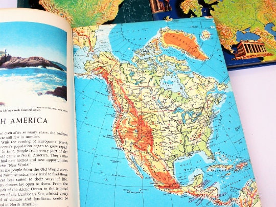 World Book Set picture ATLAS of the World 1960 - Etsy