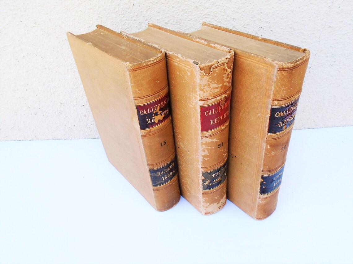 Law Books 1860-1866 Antique Law Books Vintage Law Books Office - Etsy