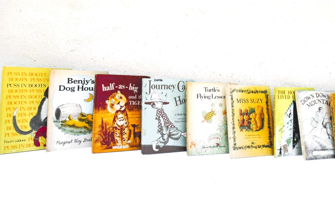 Vintage Children's Book Stack: 9 Illustrated Storybooks (1953-1976) - Etsy