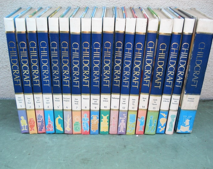80s Child Encyclopedia "childcraft" Set of Kids Books 1985 Kids Decor ...
