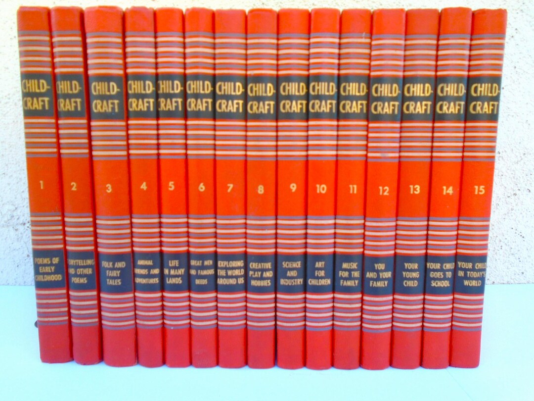70s Child Encyclopedia "childcraft" Set of Kids Books 1954 Kids Decor ...
