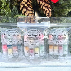 Mini Lip Balm Sample Sets - Etsy