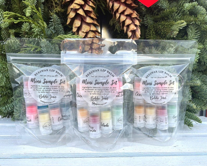 Mini Lip Balm Sample Sets - Etsy
