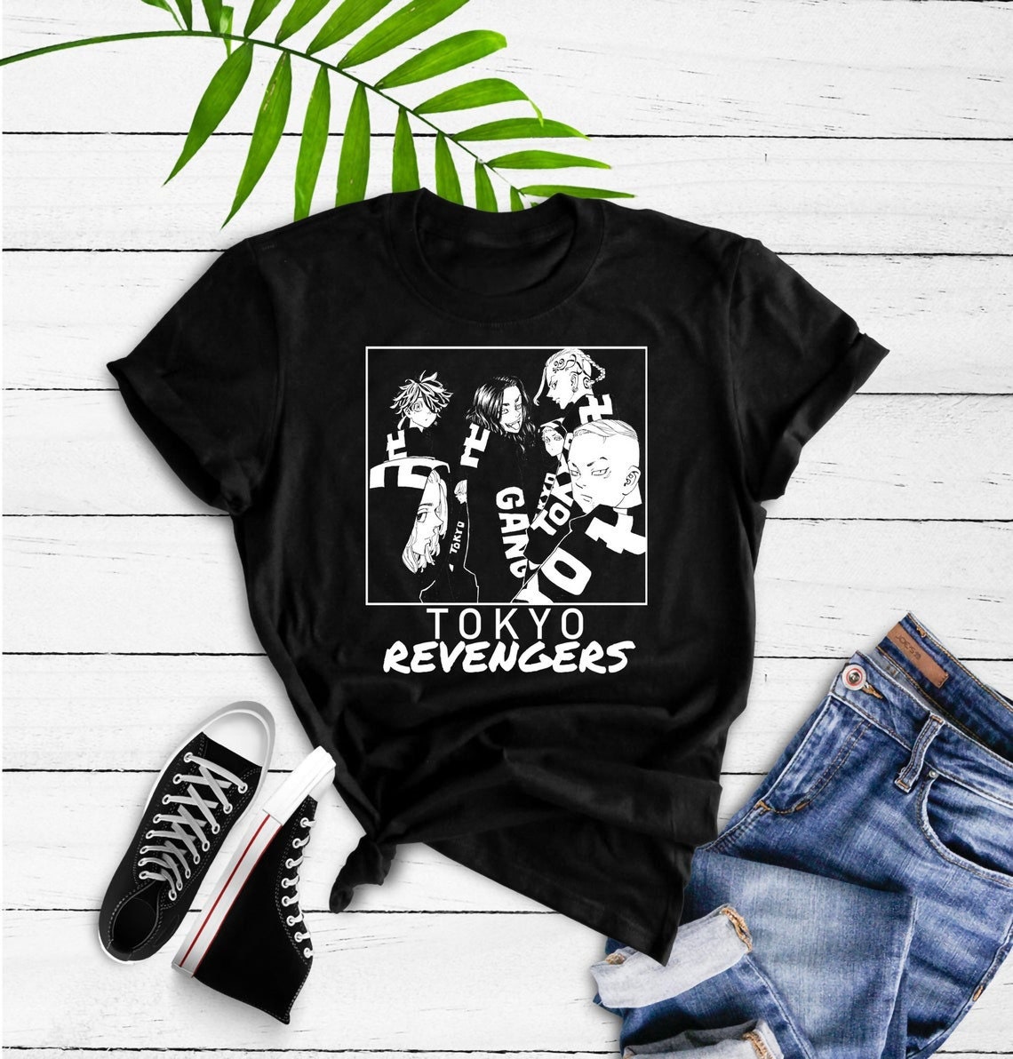 Tokyo Revengers T-shirt Black - Etsy Italia