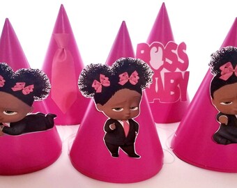 Black Boss Baby Girl Crown hat | Etsy