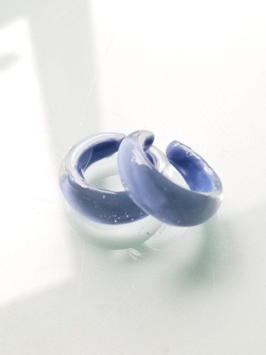 UV Resin Pastel Color Ear Cuffs (blue Gray) - Etsy