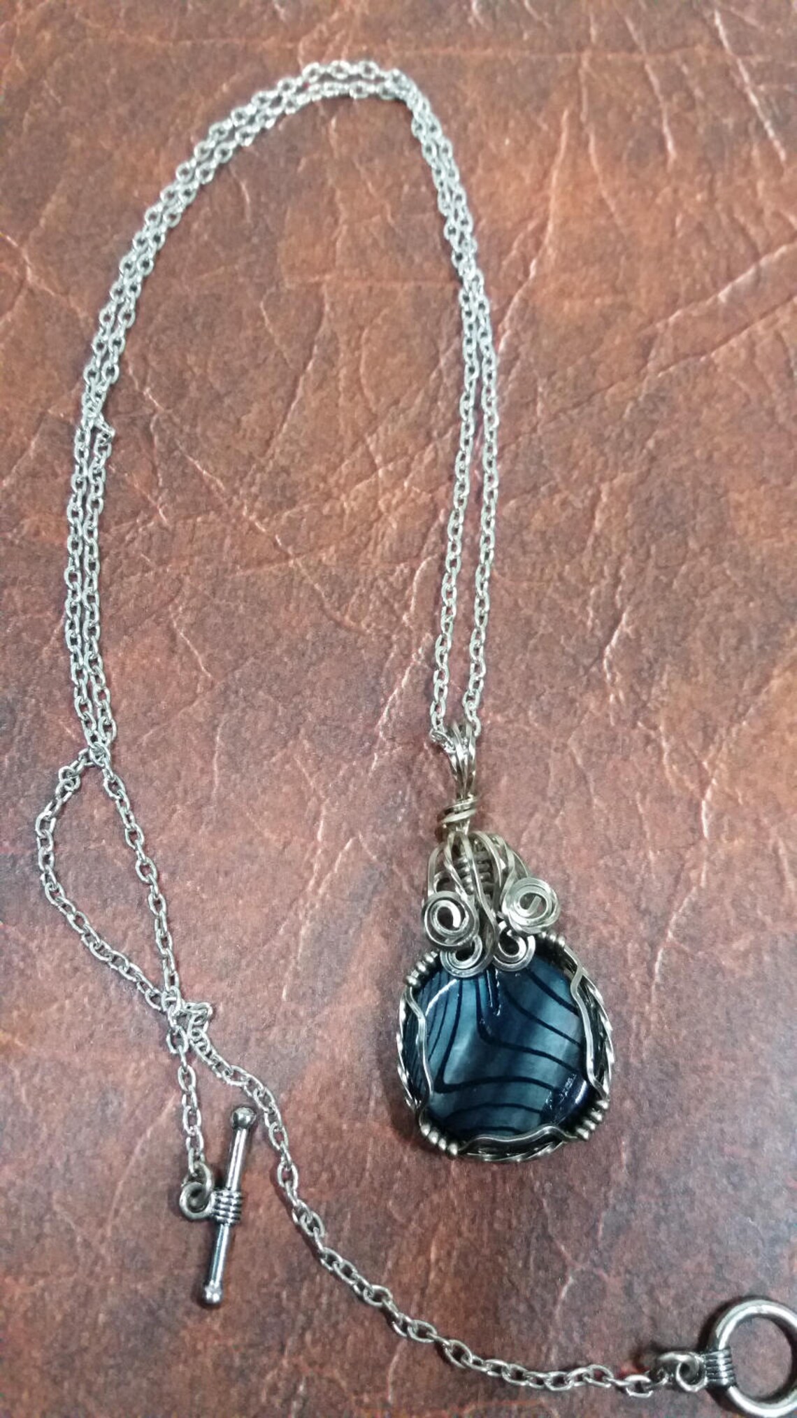 Wire Wrapped Round Paula Shell Pendant - Etsy