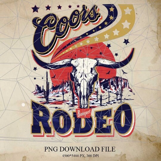 Coors Banquet Rodeo Png File Coors Banquet Western Country Etsy