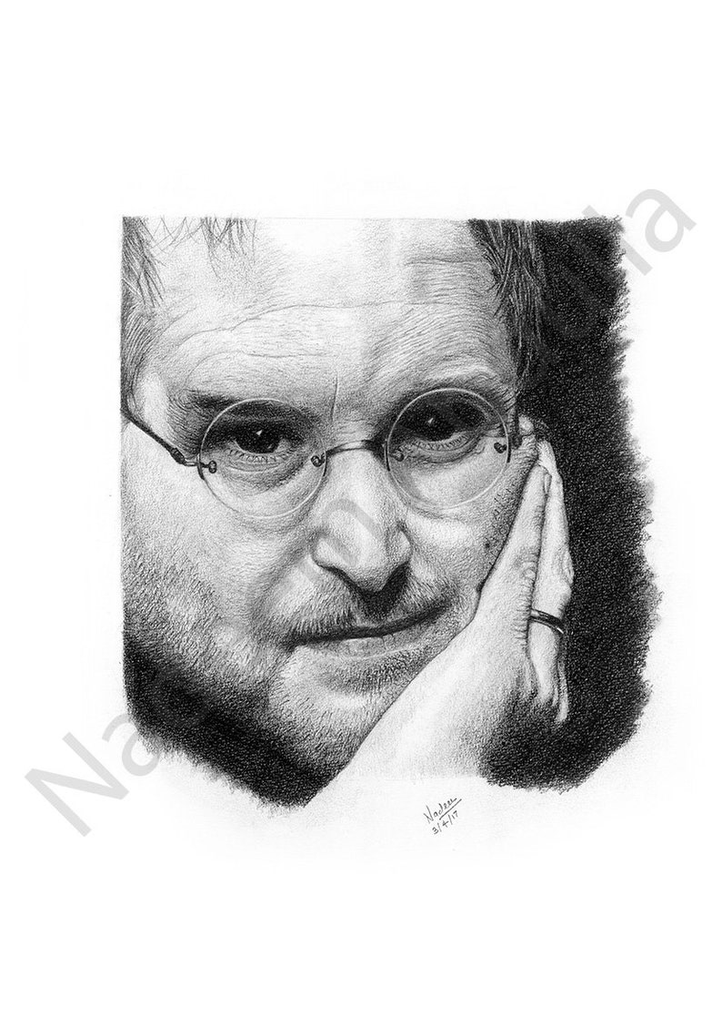 Steve Jobs Pencil Sketch Pencil Drawing Drawing | Etsy