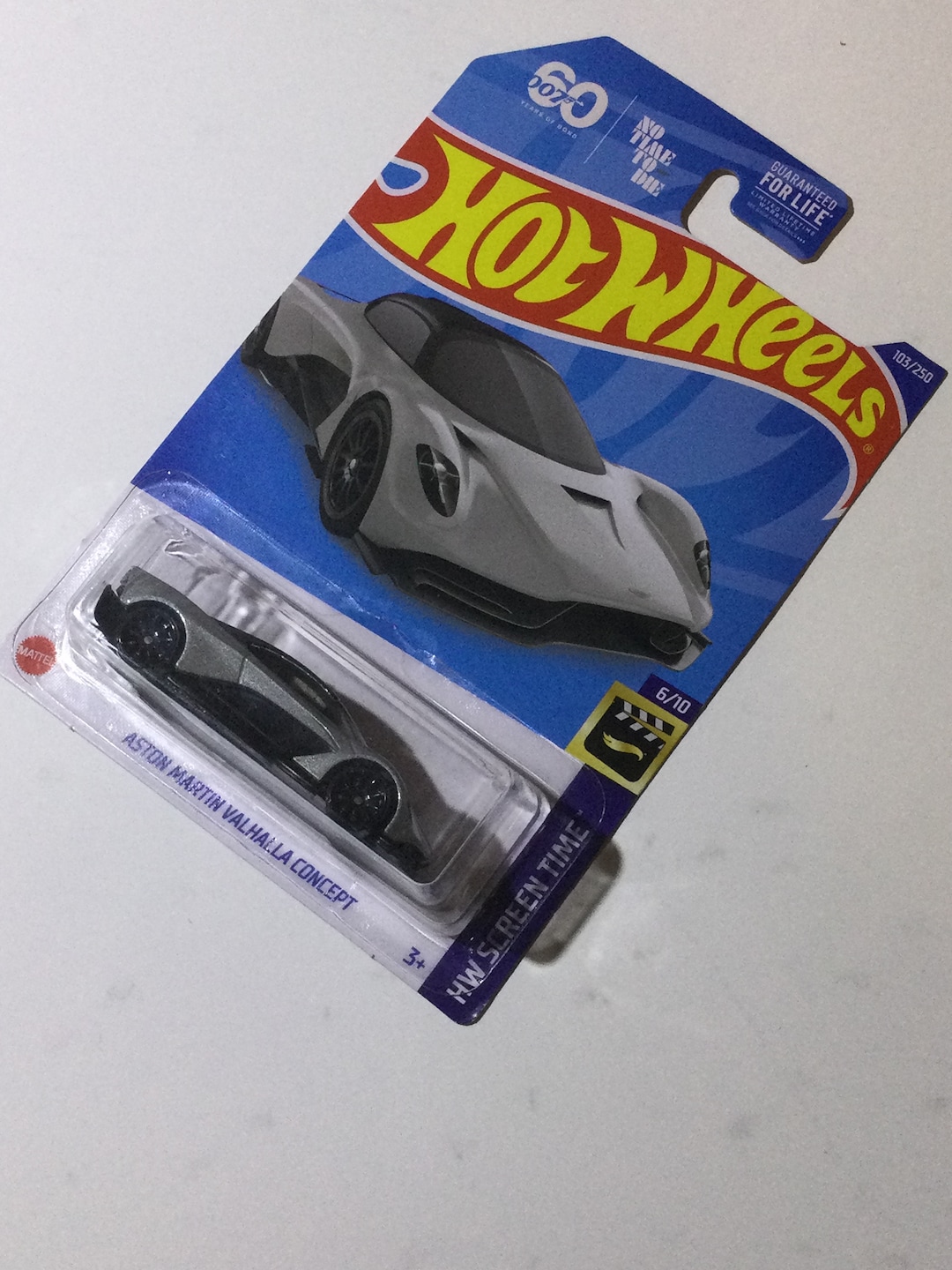 Metallic Silver Aston Martin Valhalla Concept Hot Wheels 1/64th Scale ...
