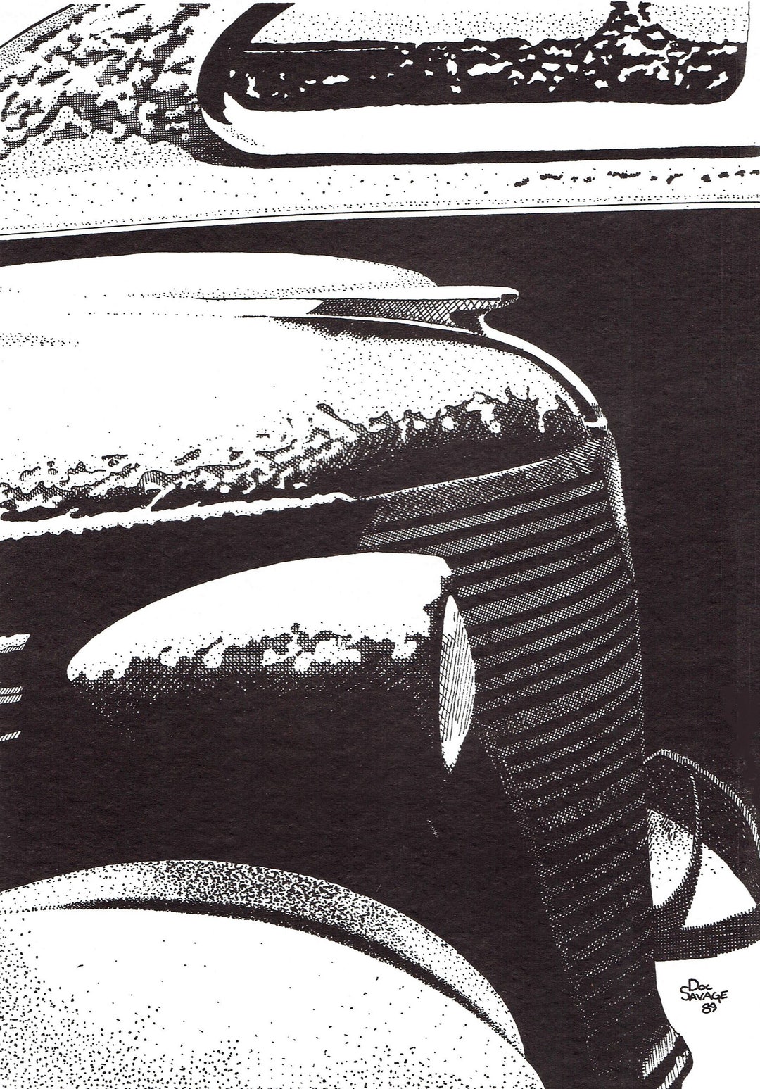 Dashing Through the Snow Pen & Ink Reproduction - Etsy